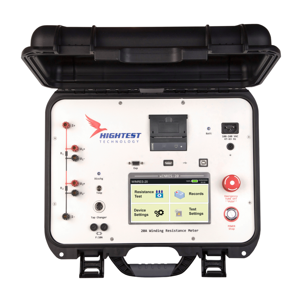 WINRES-20B BLUE, 20A Winding Resistance Tester,Battery, Bluetooth ...